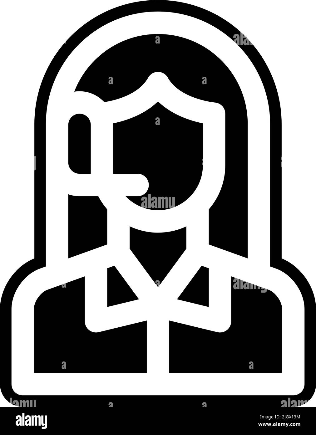 Call center agent icon Black and White Stock Photos & Images - Alamy