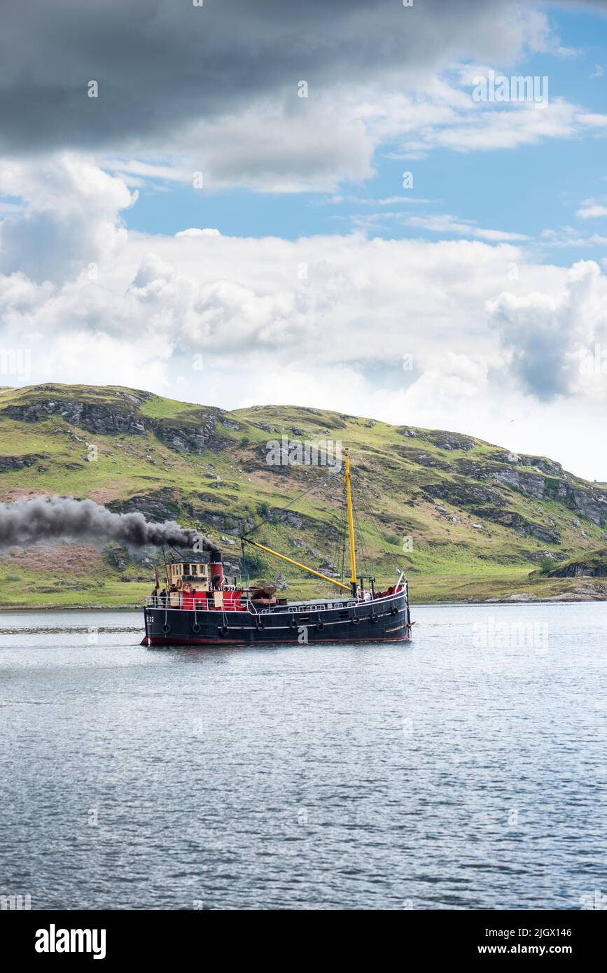Clyde Puffer Tighnabruaich Kyles of Bute Stock Photo - Alamy