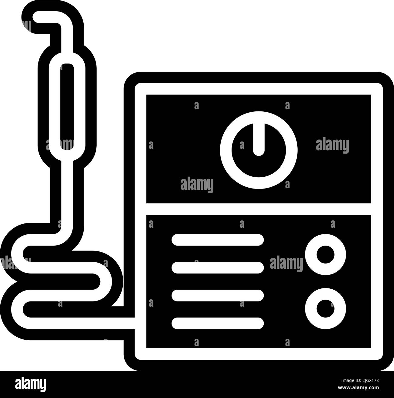 Welding icon set in Black and White Stock Photos & Images - Alamy