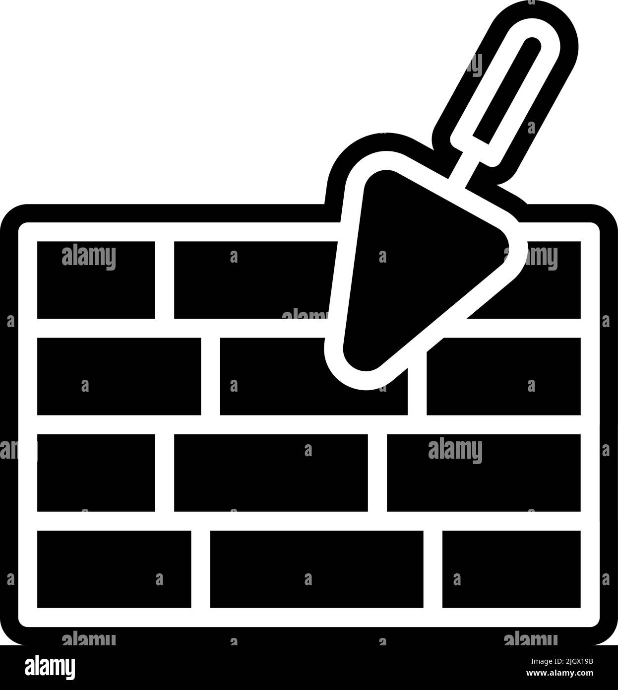 Construction tools trowel icon Stock Vector Image & Art - Alamy