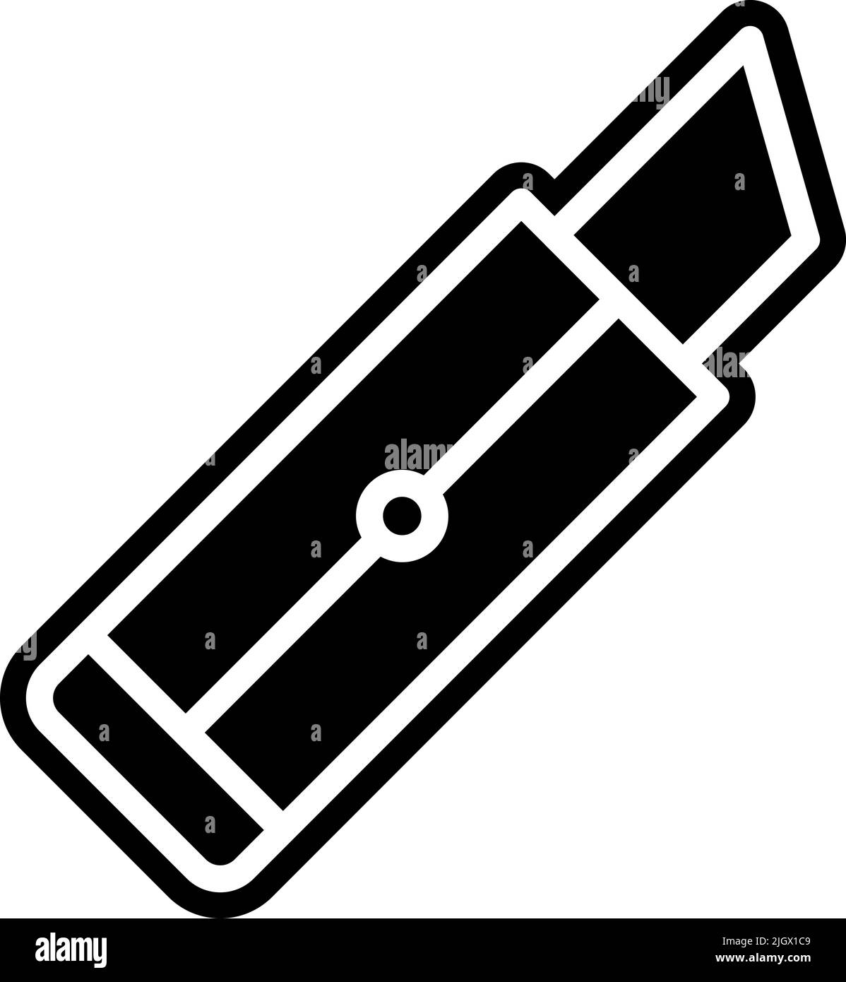 Construction knife icon outline Cut Out Stock Images & Pictures - Alamy