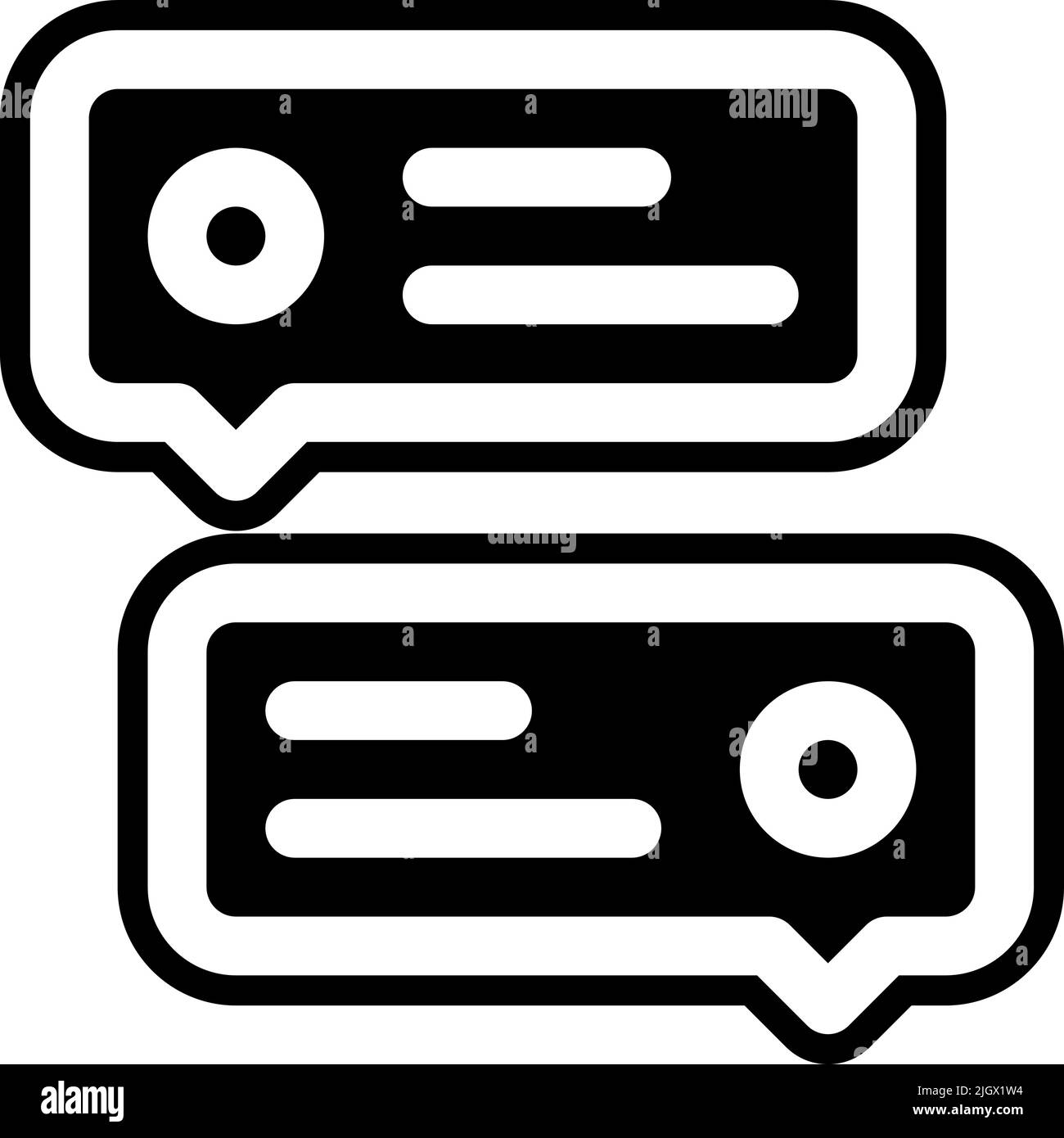 Contact us chat icon Stock Vector Image & Art - Alamy