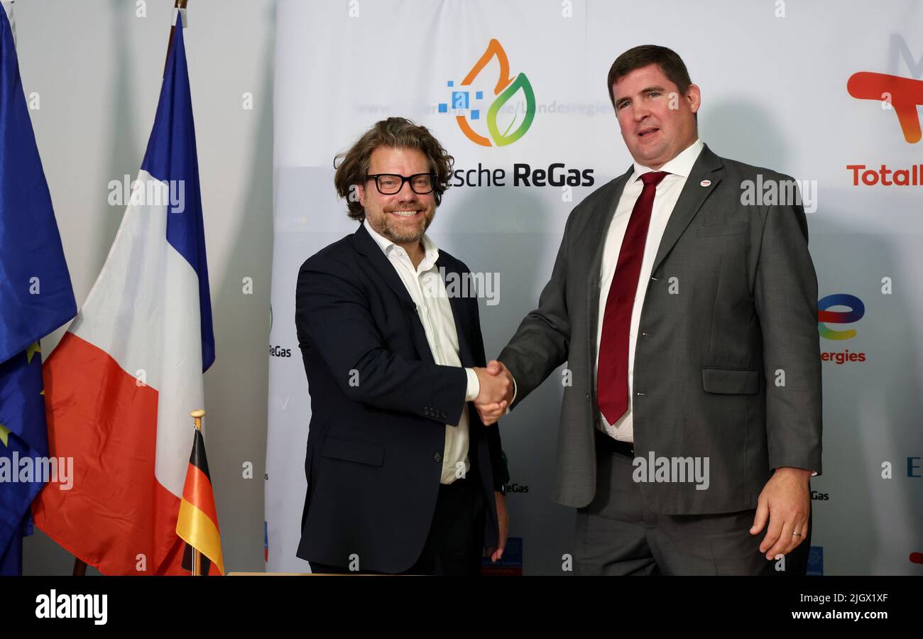 13 July 2022, Mecklenburg-Western Pomerania, Rostock: Ingo Wagner (l-r ...