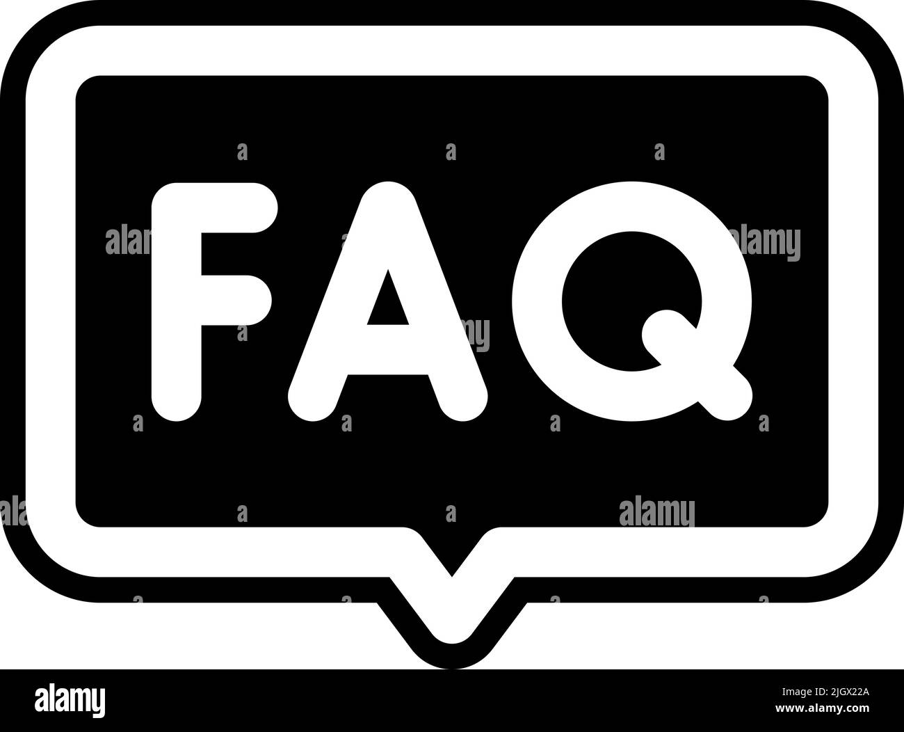 Contact us faq icon Stock Vector Image & Art - Alamy