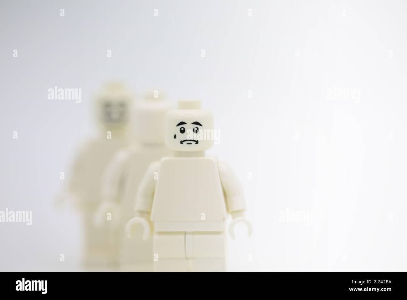 Lego face sad hi-res stock photography and images - Alamy