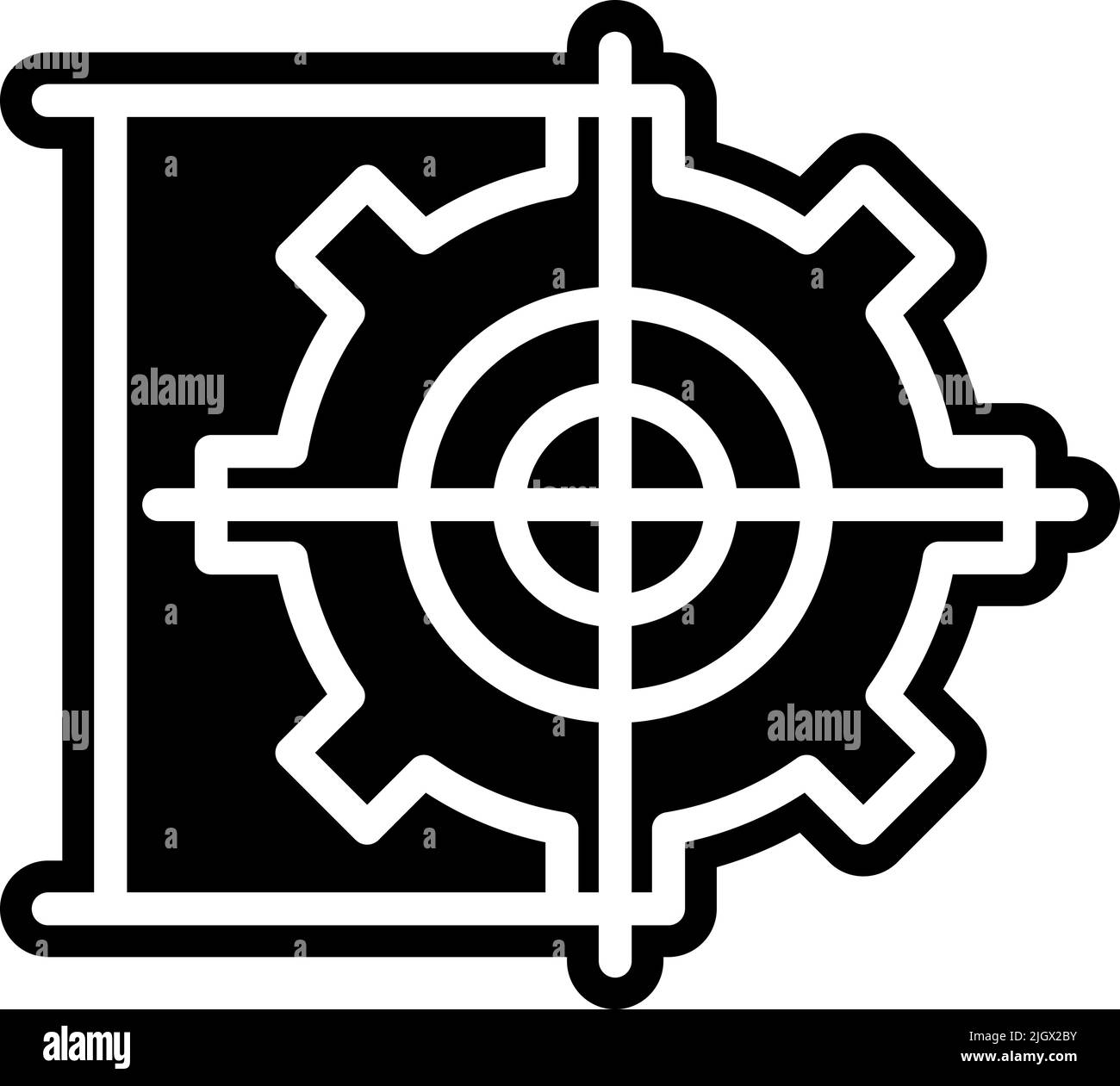 Construction tools gearwheel icon Stock Vector Image & Art - Alamy