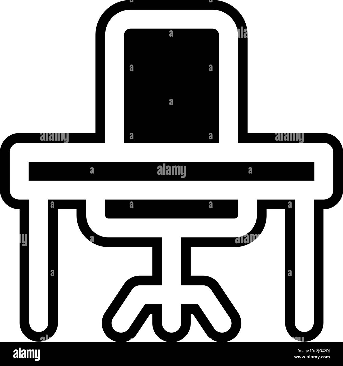 Coworking space desk icon Stock Vector Image & Art - Alamy