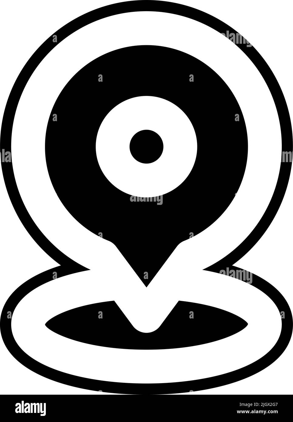 Contact us pin icon Stock Vector Image & Art - Alamy