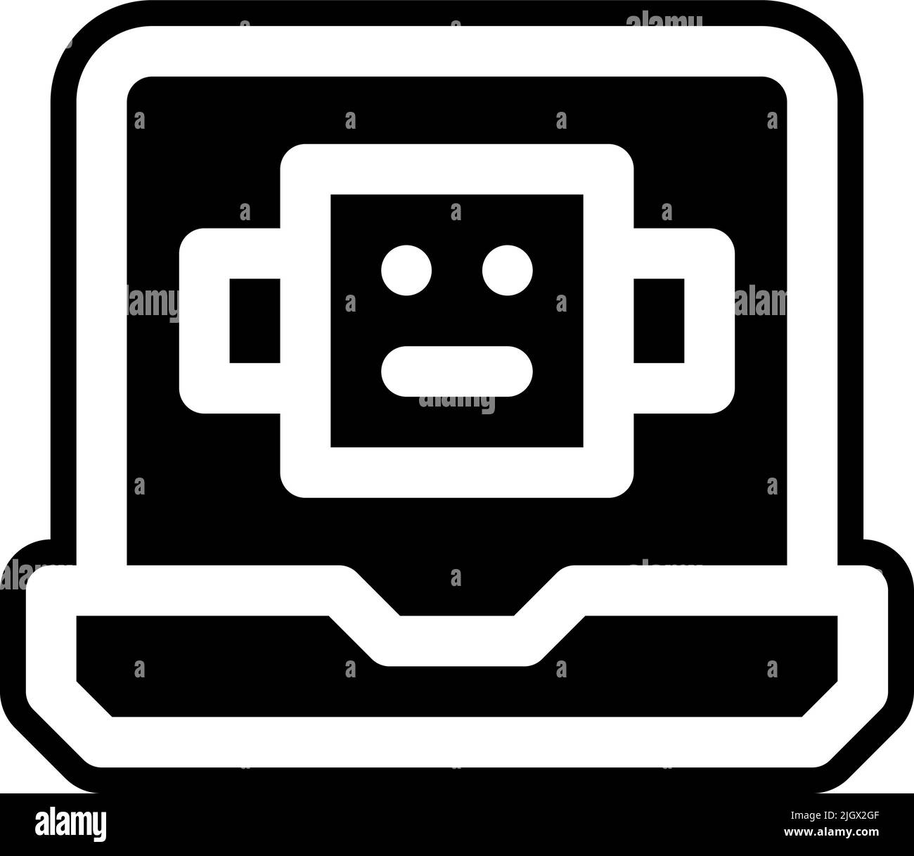 Contact us robot icon Stock Vector Image & Art - Alamy