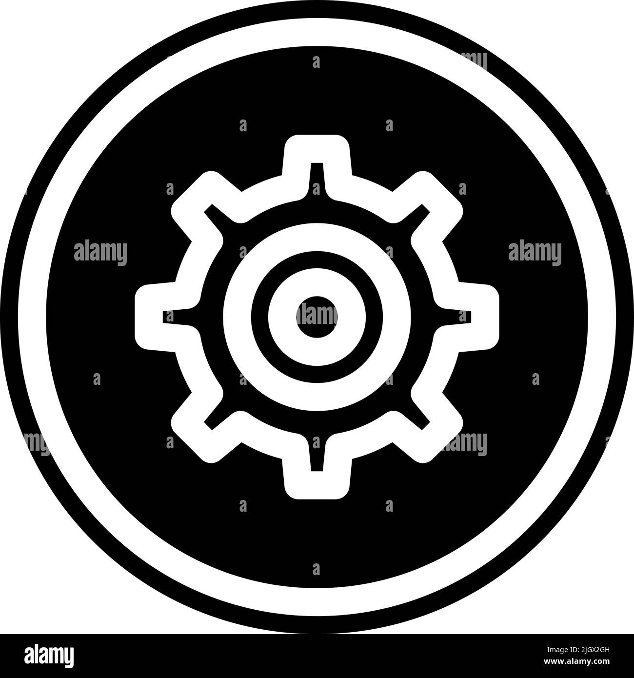 Mail settings icon isolated Stock Vector Images - Alamy