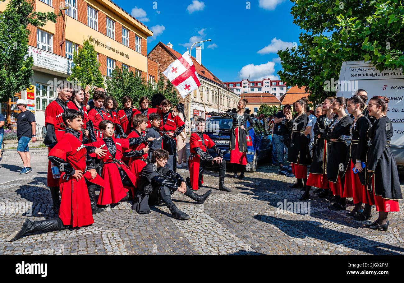 June 25, 2022, International Folklore Festival. Georgian folklore ...