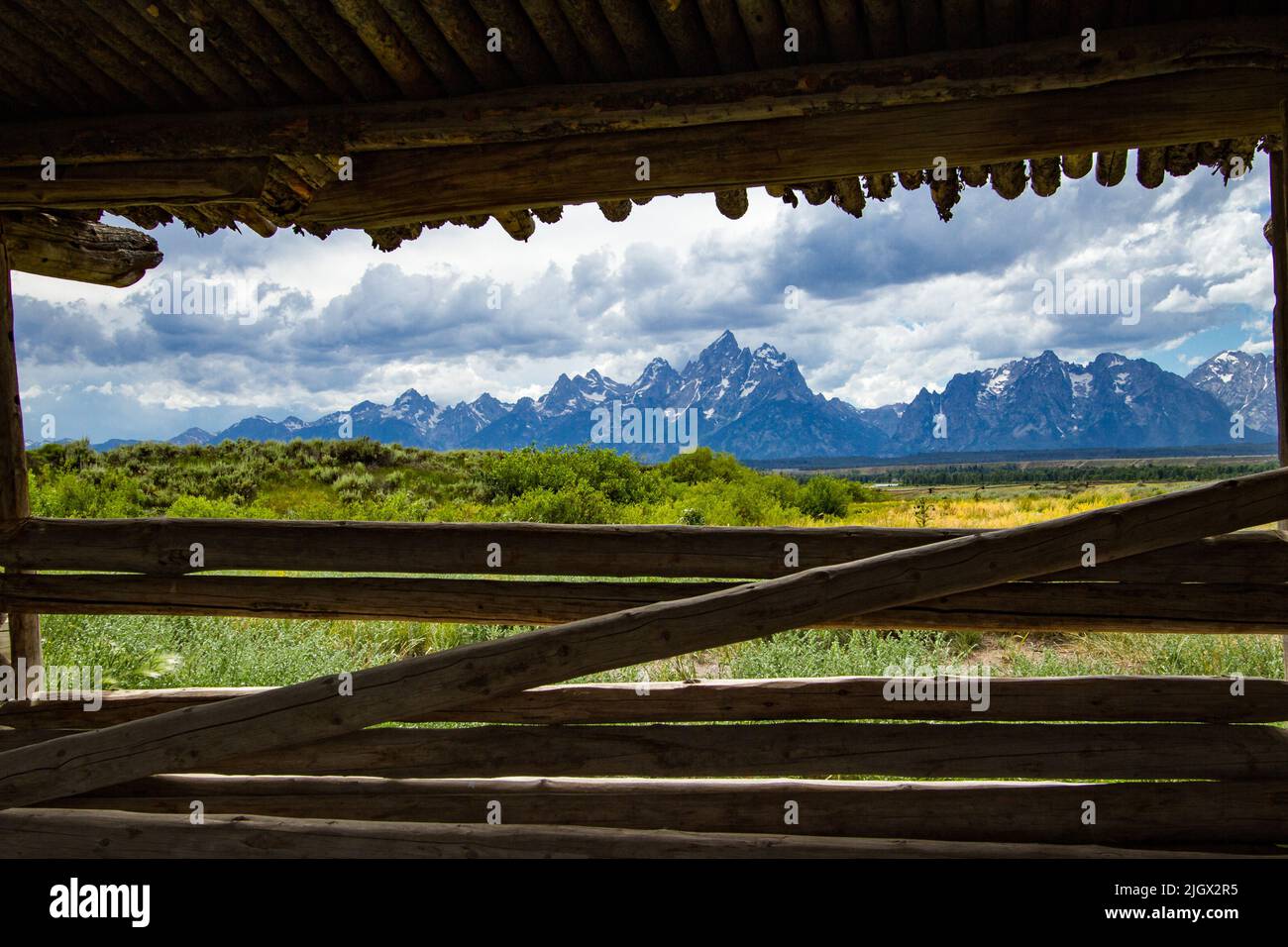 Grand tetons from mountain hi-res stock photography and images - Alamy