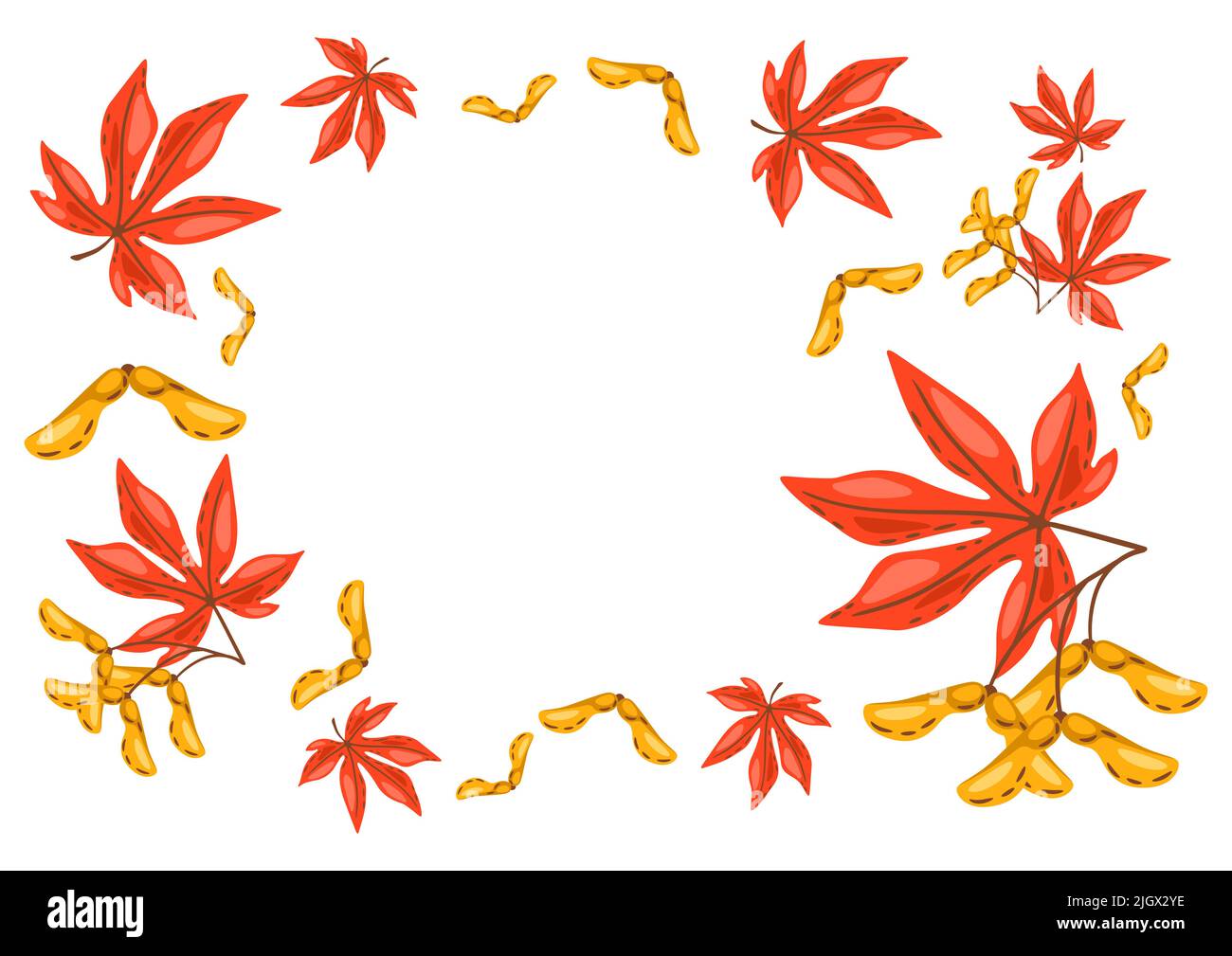 Maple tree seeds flying Stock Vector Images - Alamy