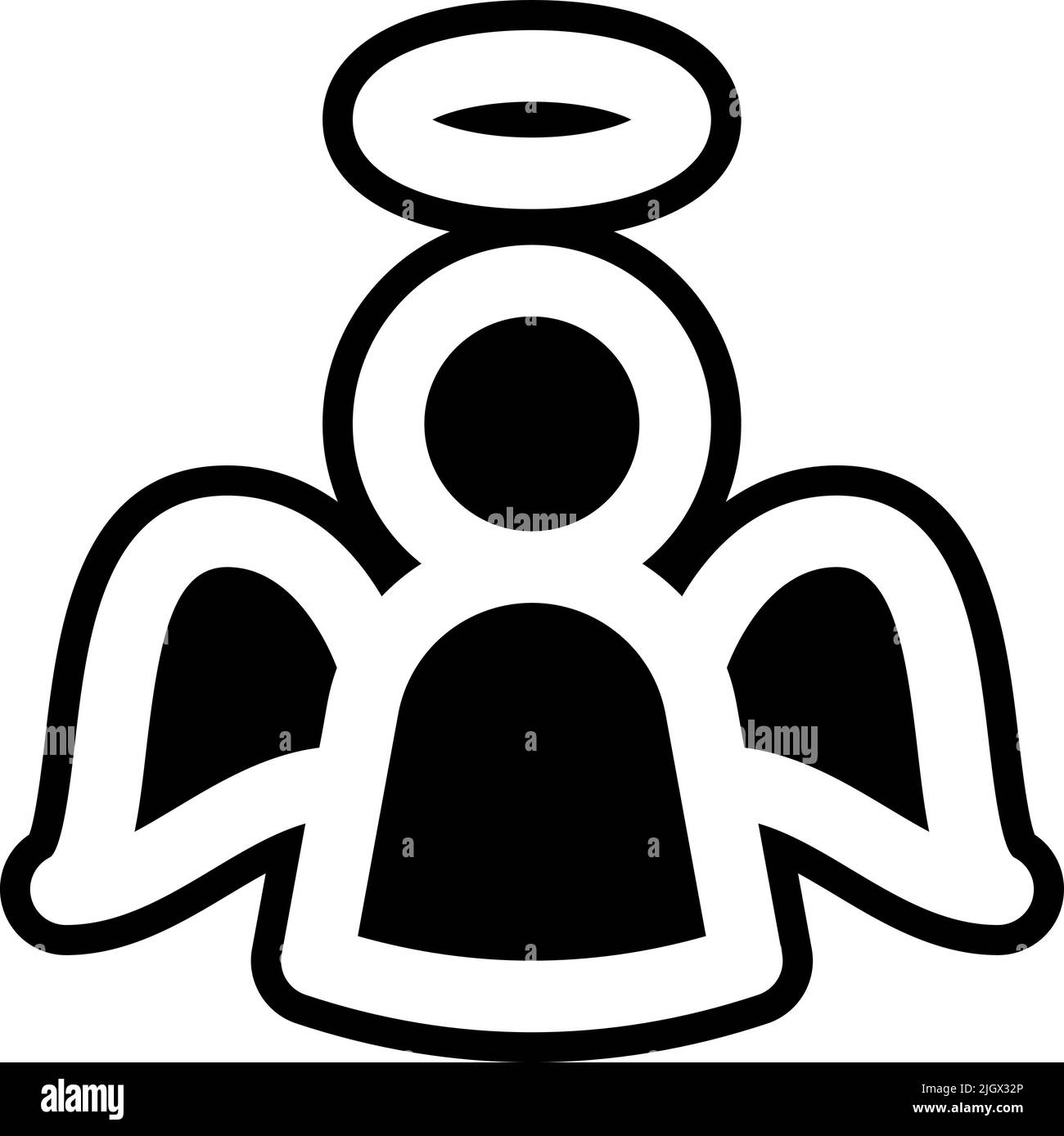 Angel symbol Black and White Stock Photos & Images - Alamy