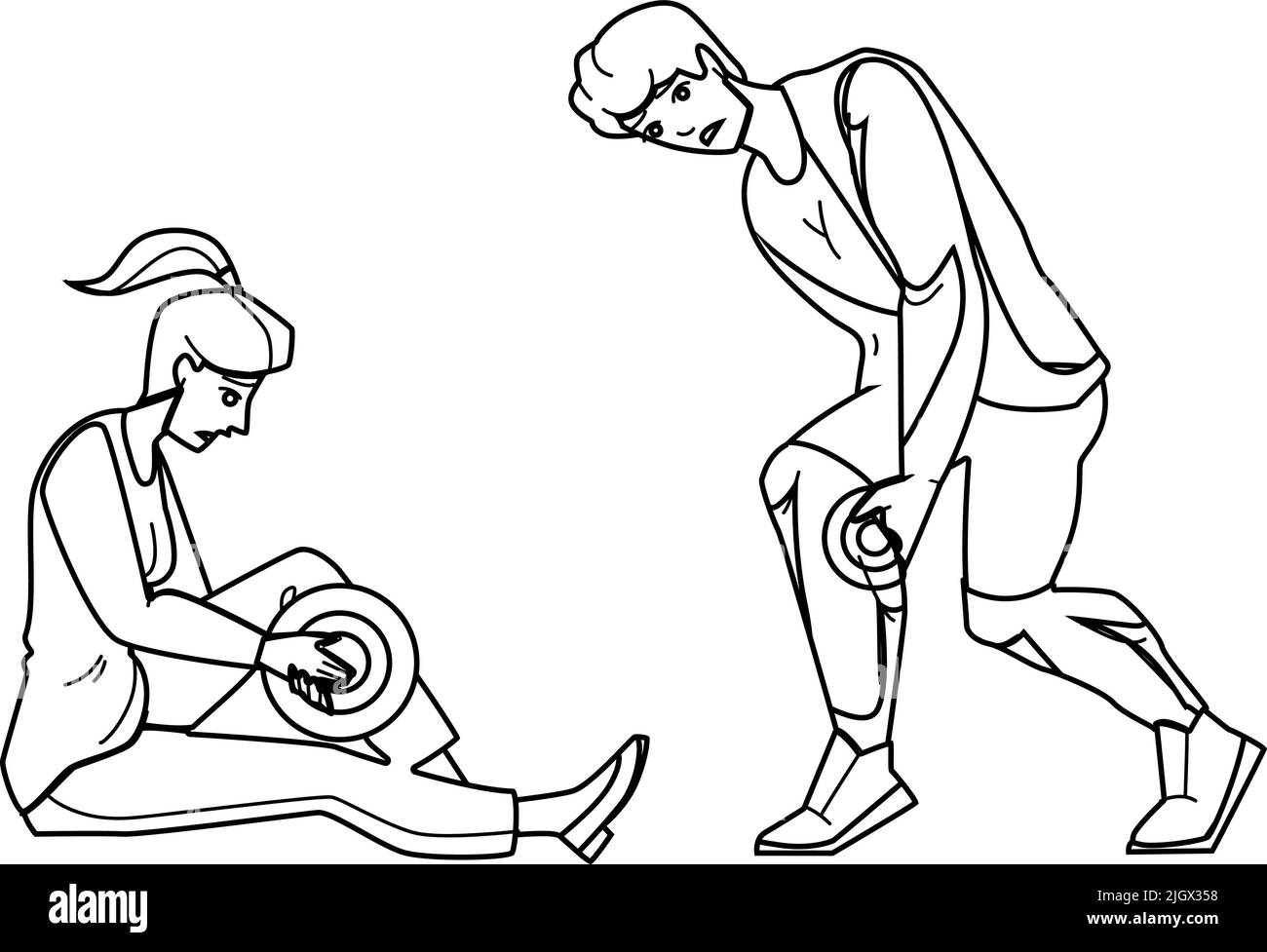 cramp leg vector Stock Vector Image & Art - Alamy