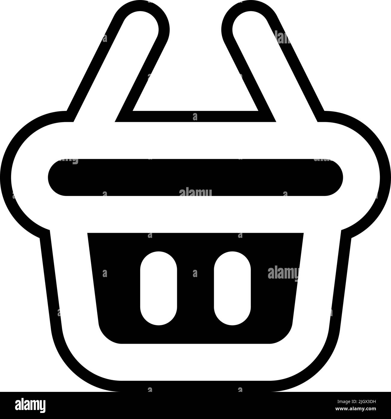 Ecommerce simple shopping basket icon Stock Vector Image & Art - Alamy