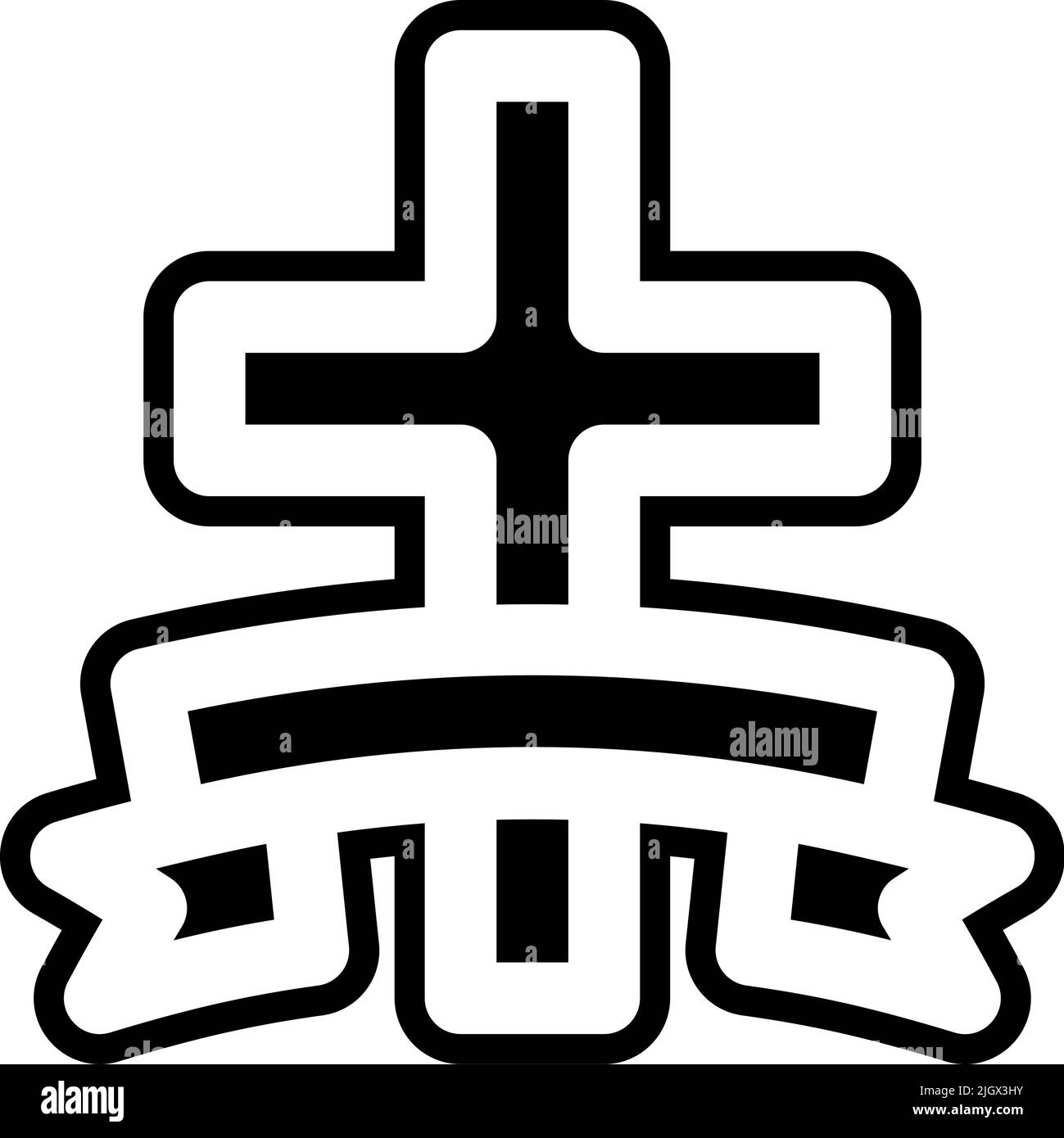 Easter cross icon Stock Vector Image & Art - Alamy