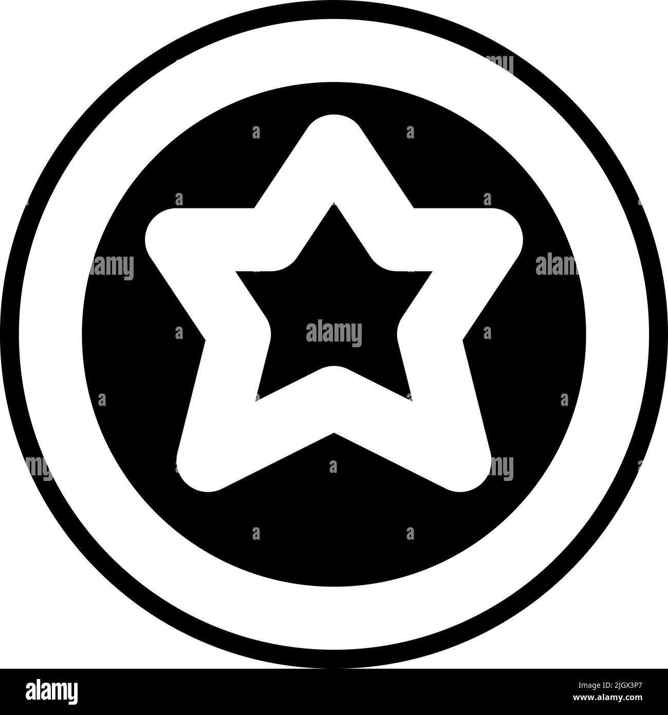 Star simple black hi-res stock photography and images - Alamy