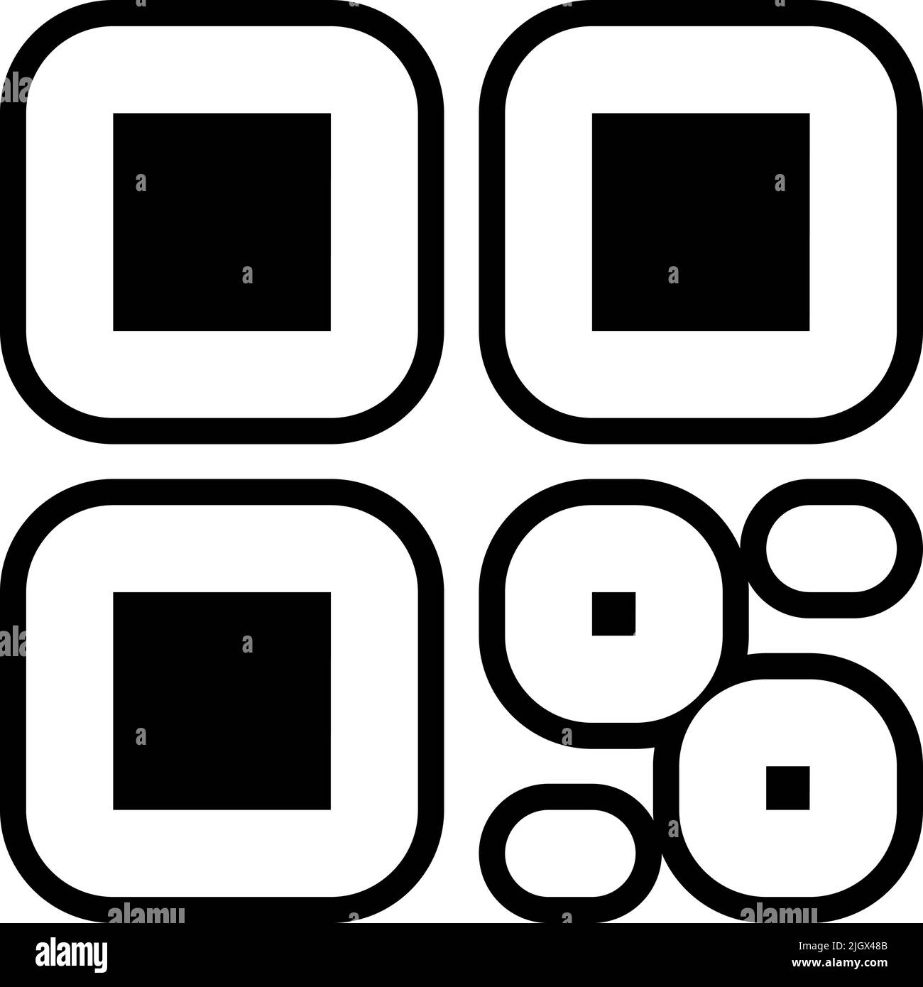 Ecommerce simple qr code icon Stock Vector Image & Art - Alamy