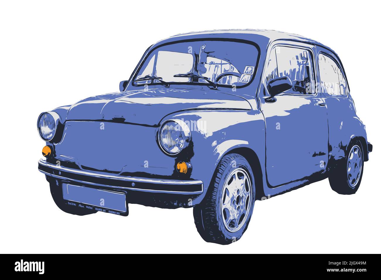 An illustration of a bug car on a white background Stock Vector Image ...