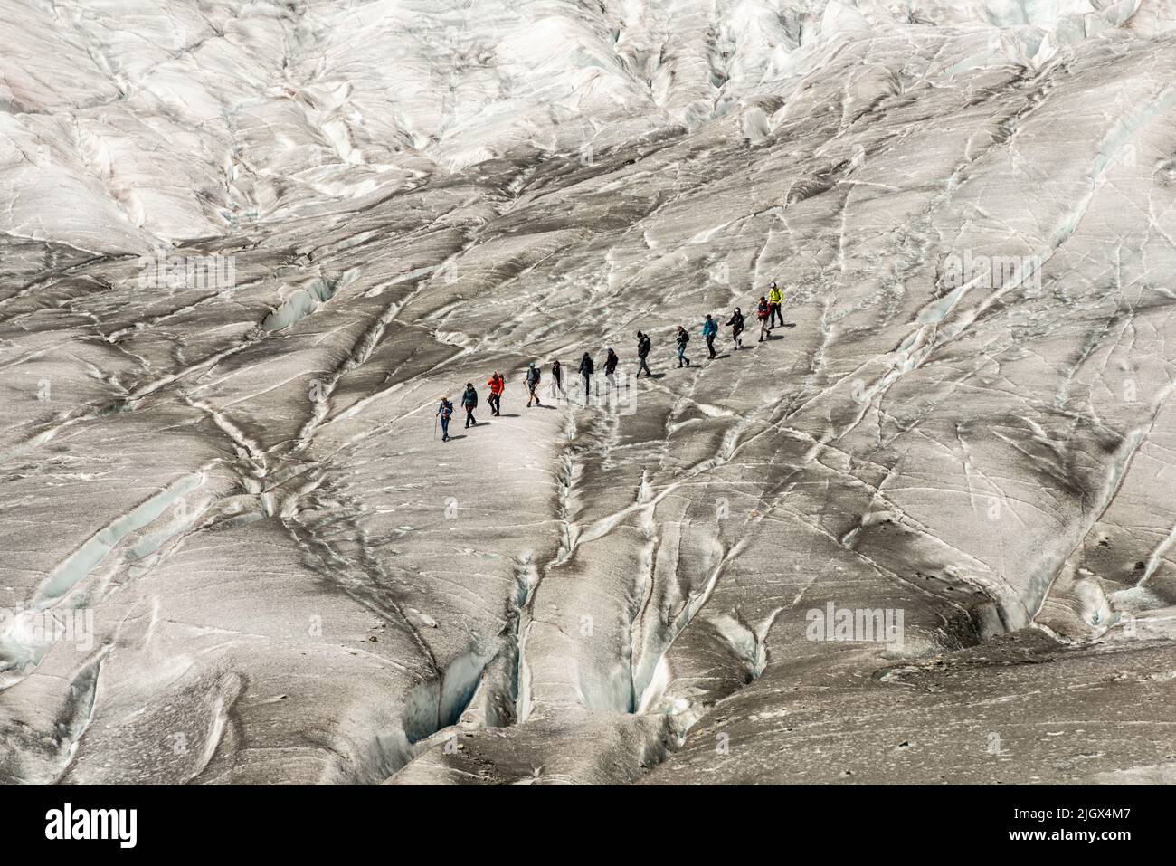 Mountain Landscape of Aletsch, Wallis, Switzerland Stock Photo - Alamy