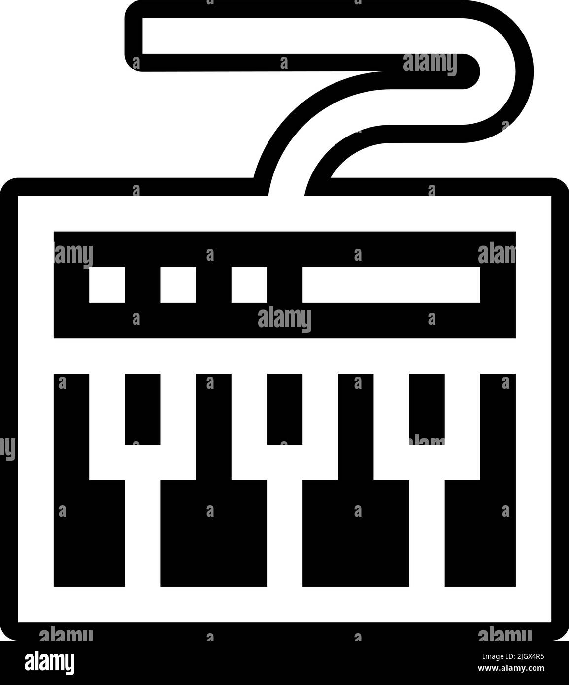 Electric guitar icon digital Stock Vector Images - Alamy