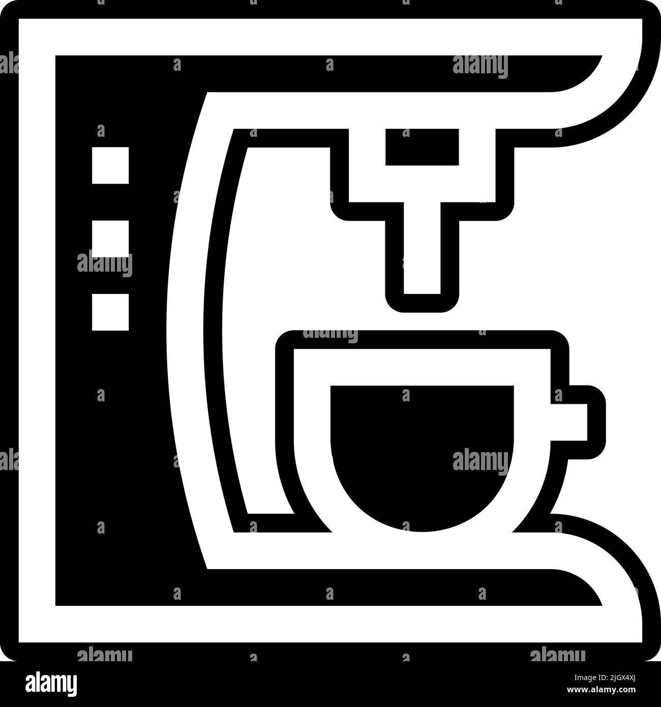 Modern toaster coffee machine Stock Vector Images - Alamy