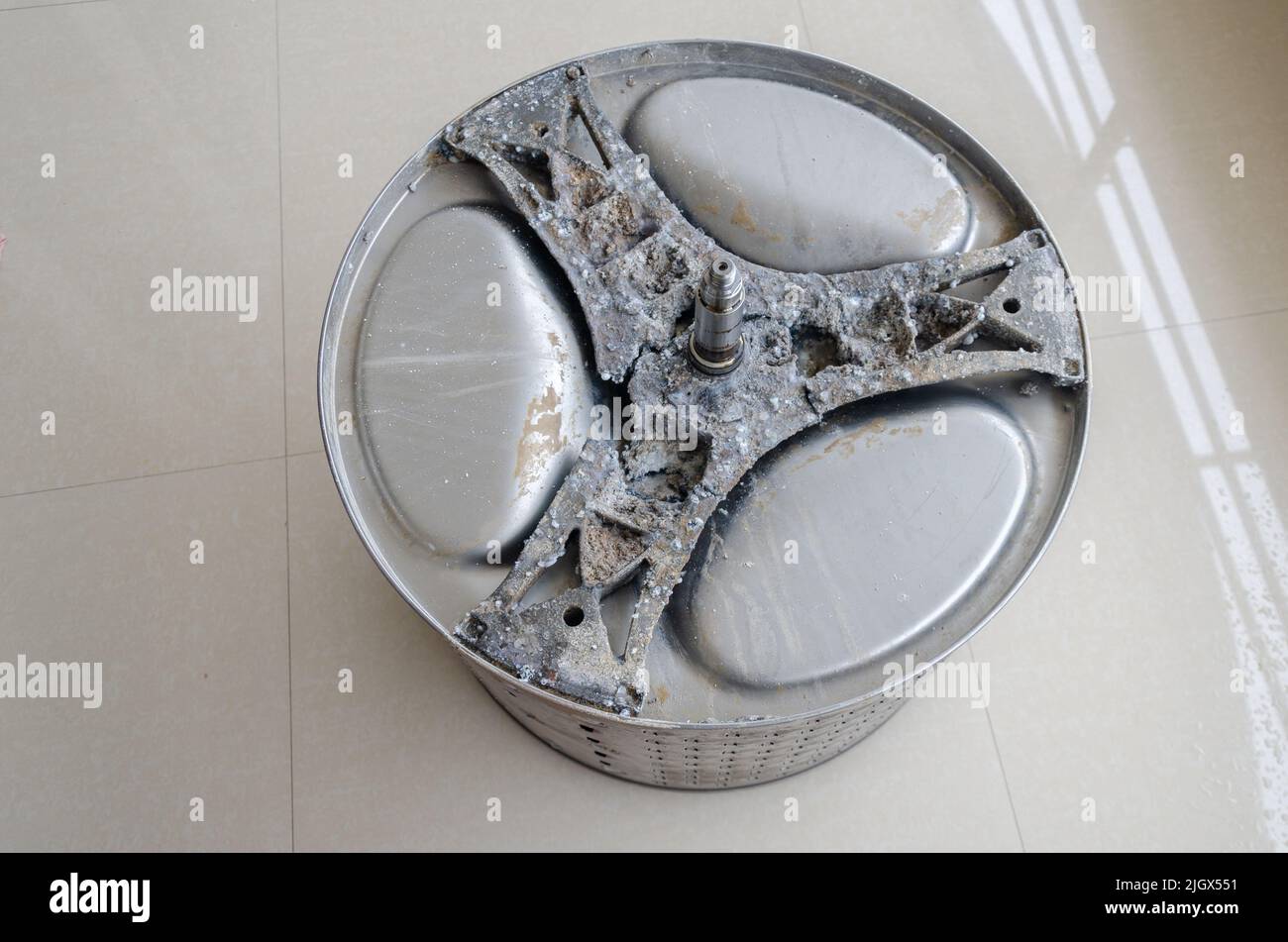 Corroded Aluminium Spider of a washing machine Stock Photo - Alamy