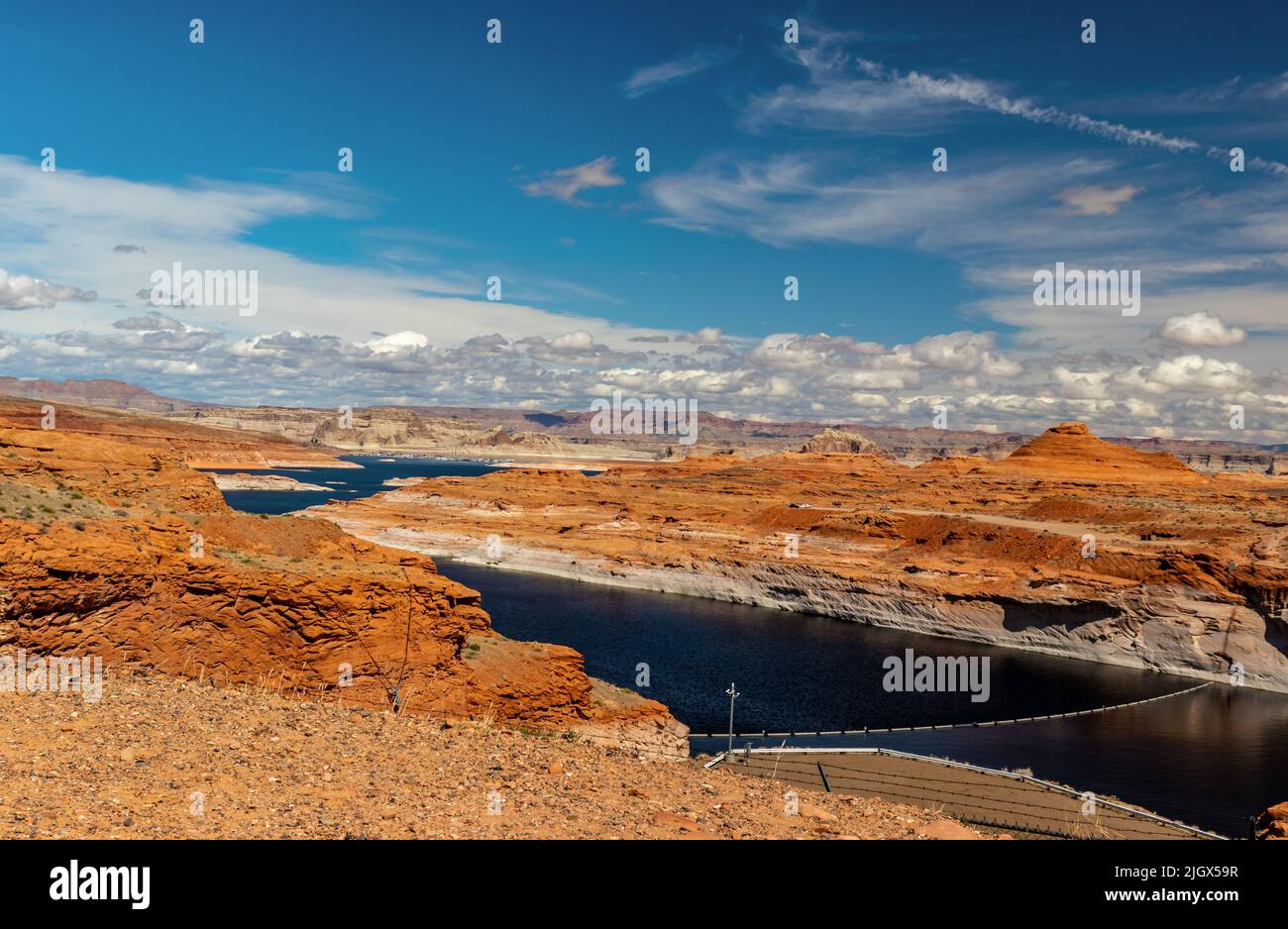 The Colorado river after the Glenn Canyon dam, Page, AZ Stock Photo - Alamy