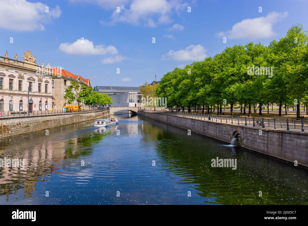 Berlin, Germany - May 9, 2022: Spree canal and Museum Island with the ...