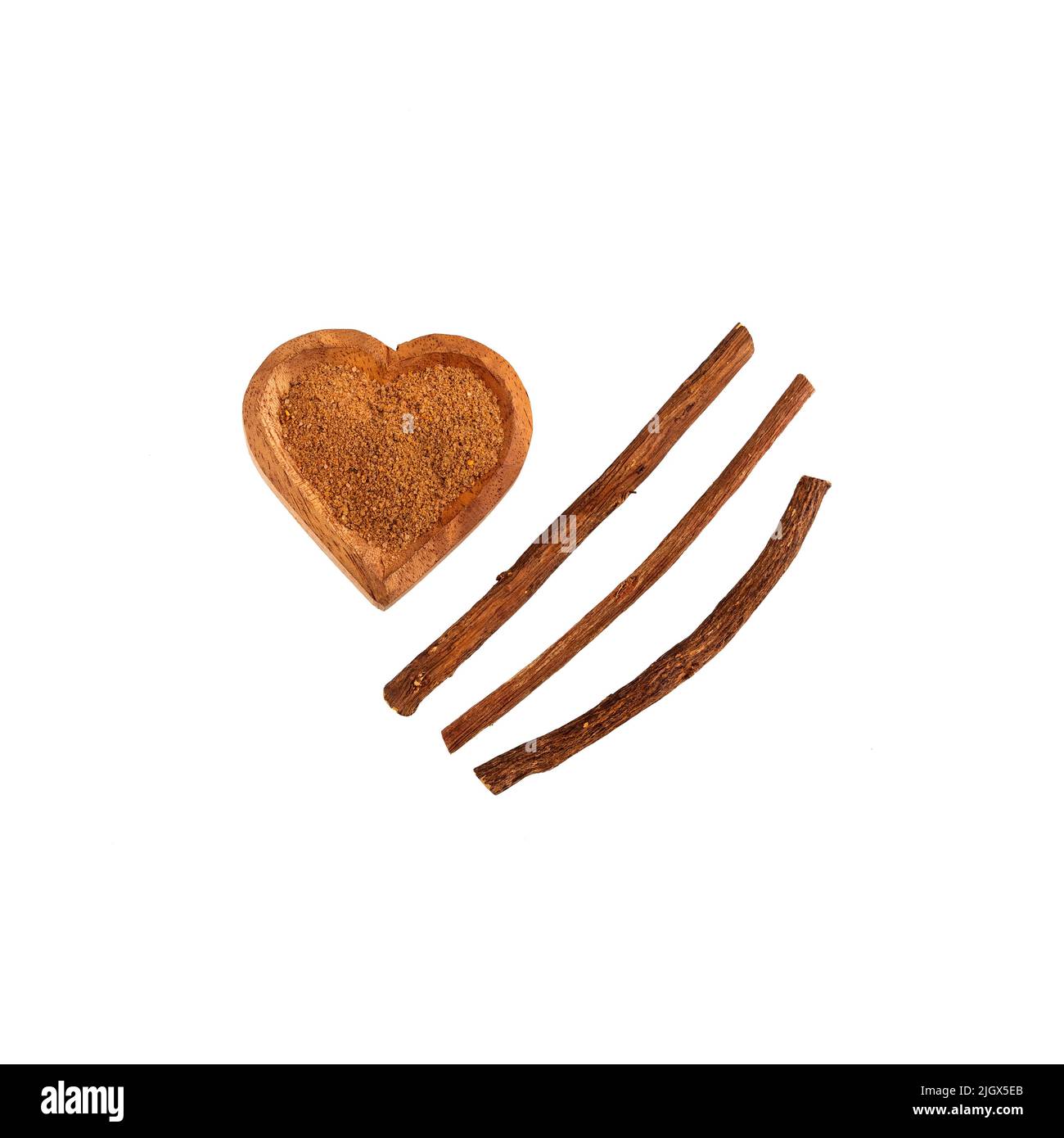 Glycyrrhiza glabra - Ground stems of organic licorice Stock Photo - Alamy