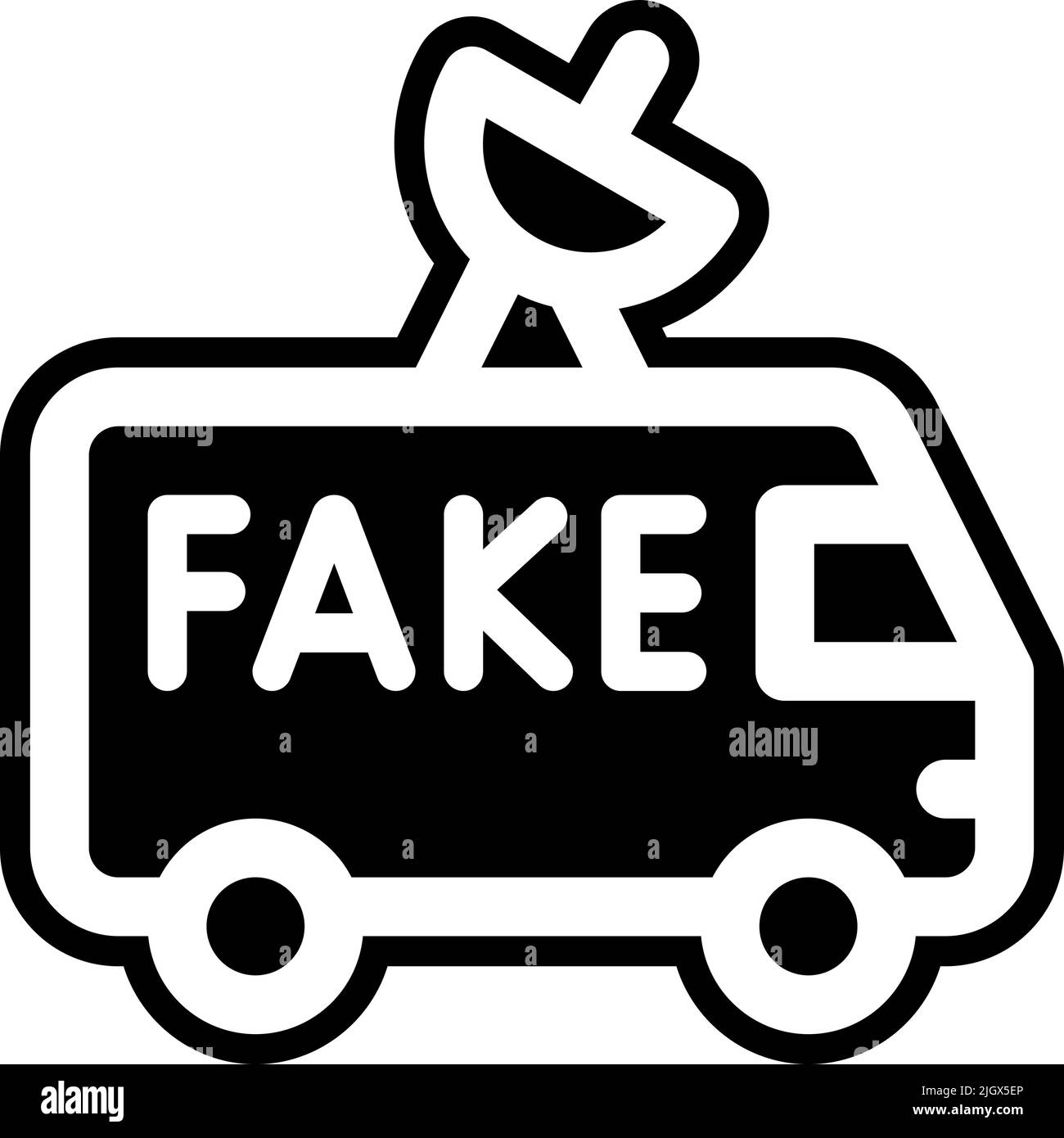 Fake news icon Stock Vector Image & Art - Alamy