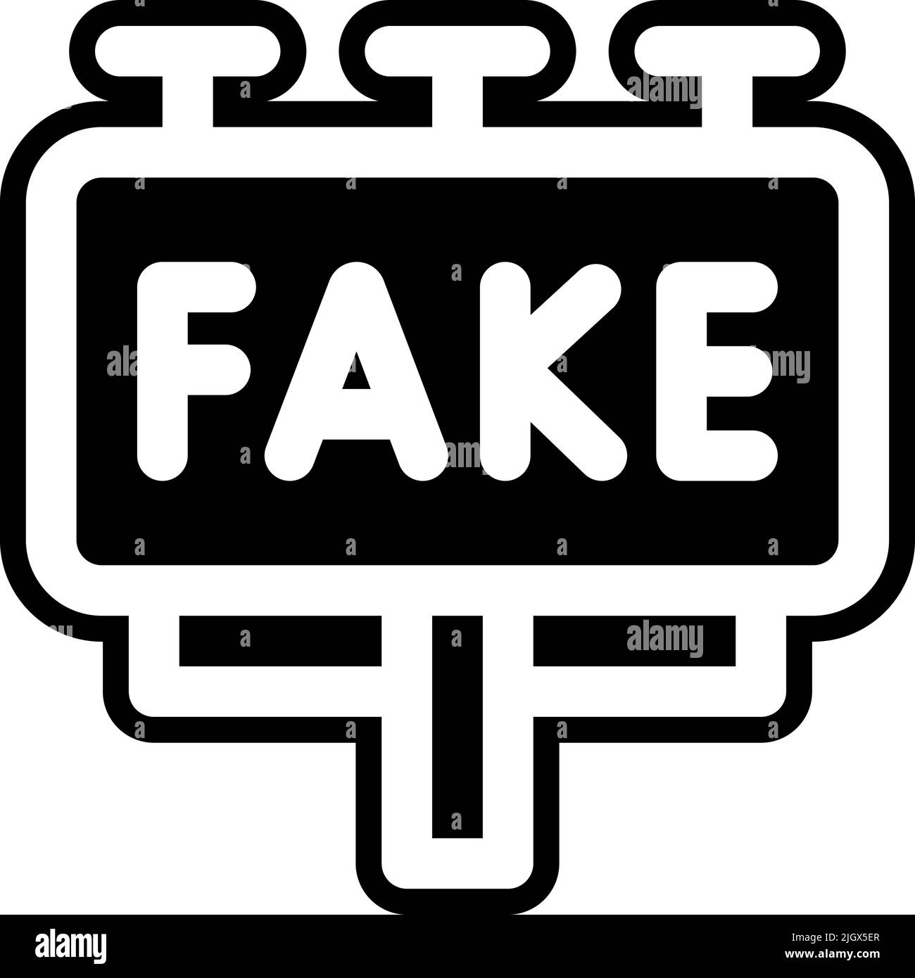 Fake news billboard icon Stock Vector Image & Art - Alamy
