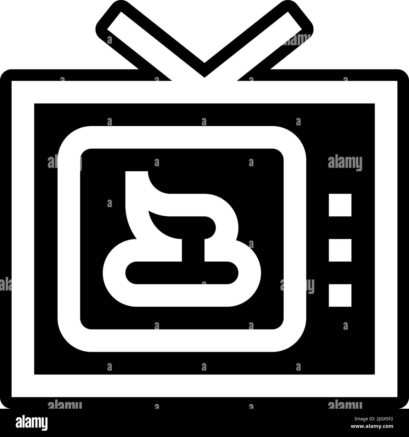Fake news tv icon Stock Vector Image & Art - Alamy