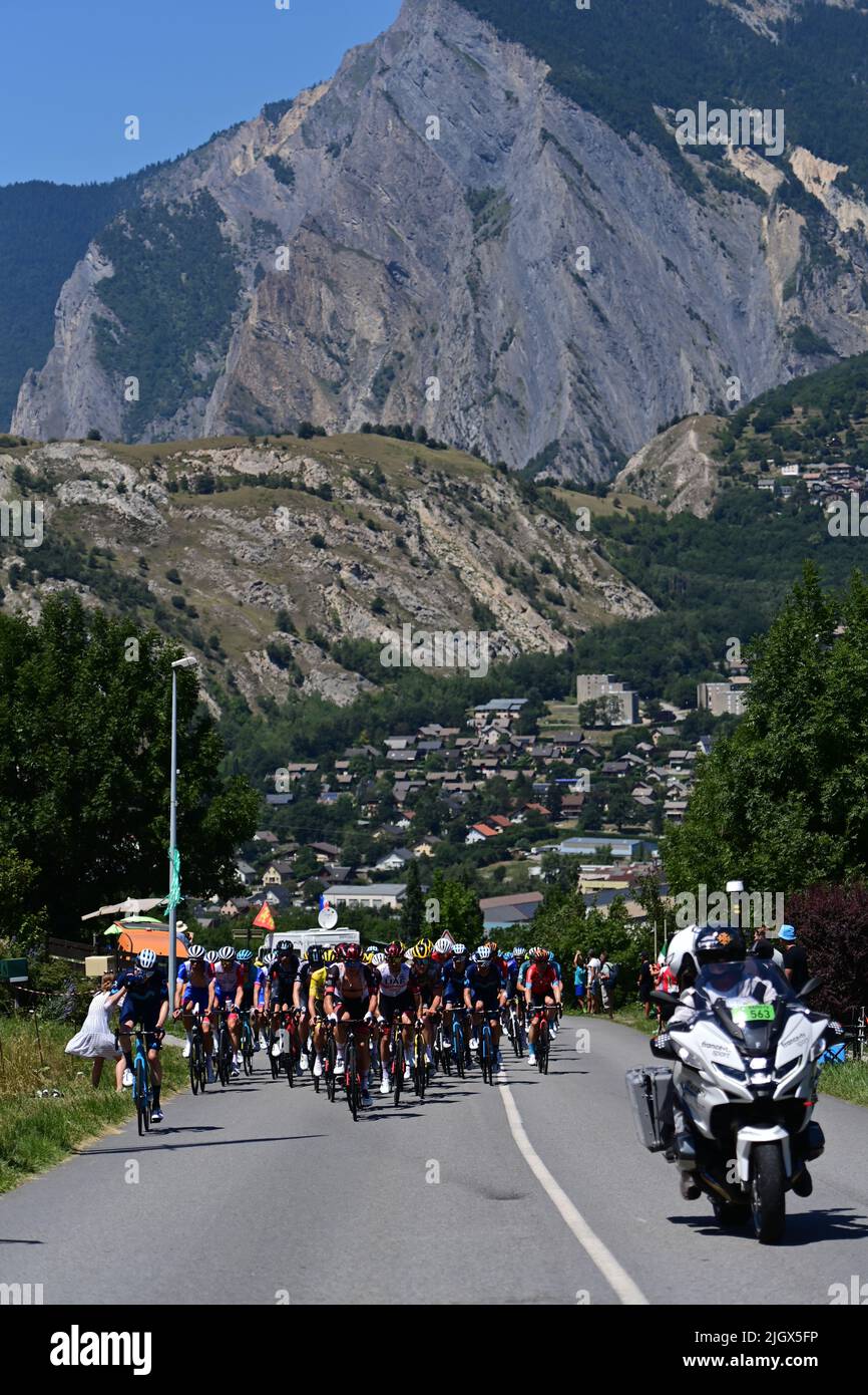 Granon, France, 13th July 2022. A general view during Stage 11 of the ...