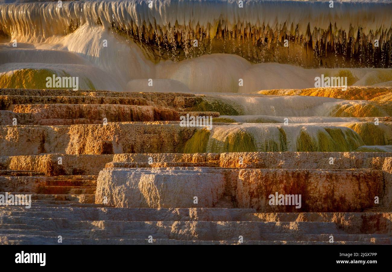 Mammoth springs layers hi-res stock photography and images - Alamy