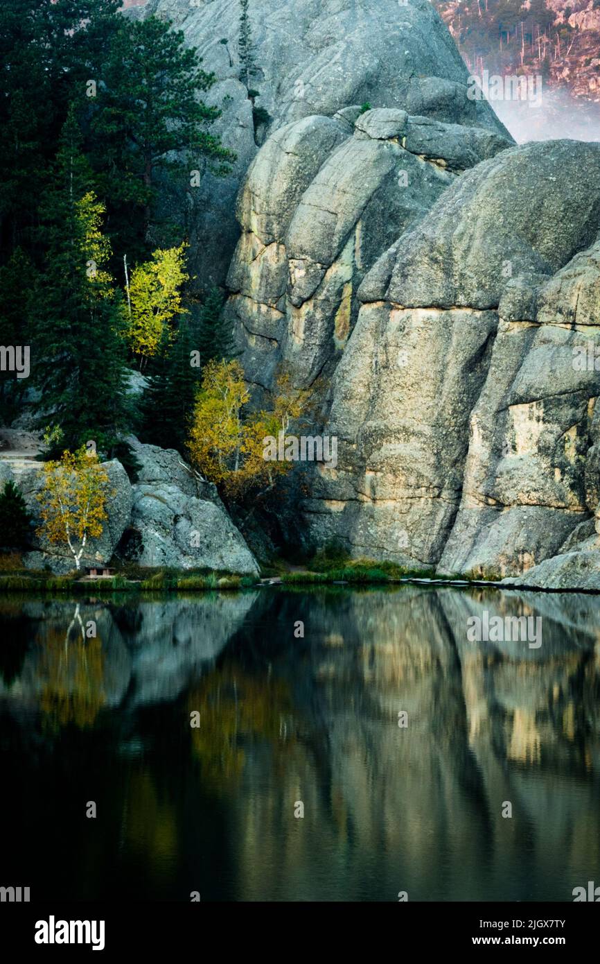 Sylvan Lake Reflection Stock Photo - Alamy