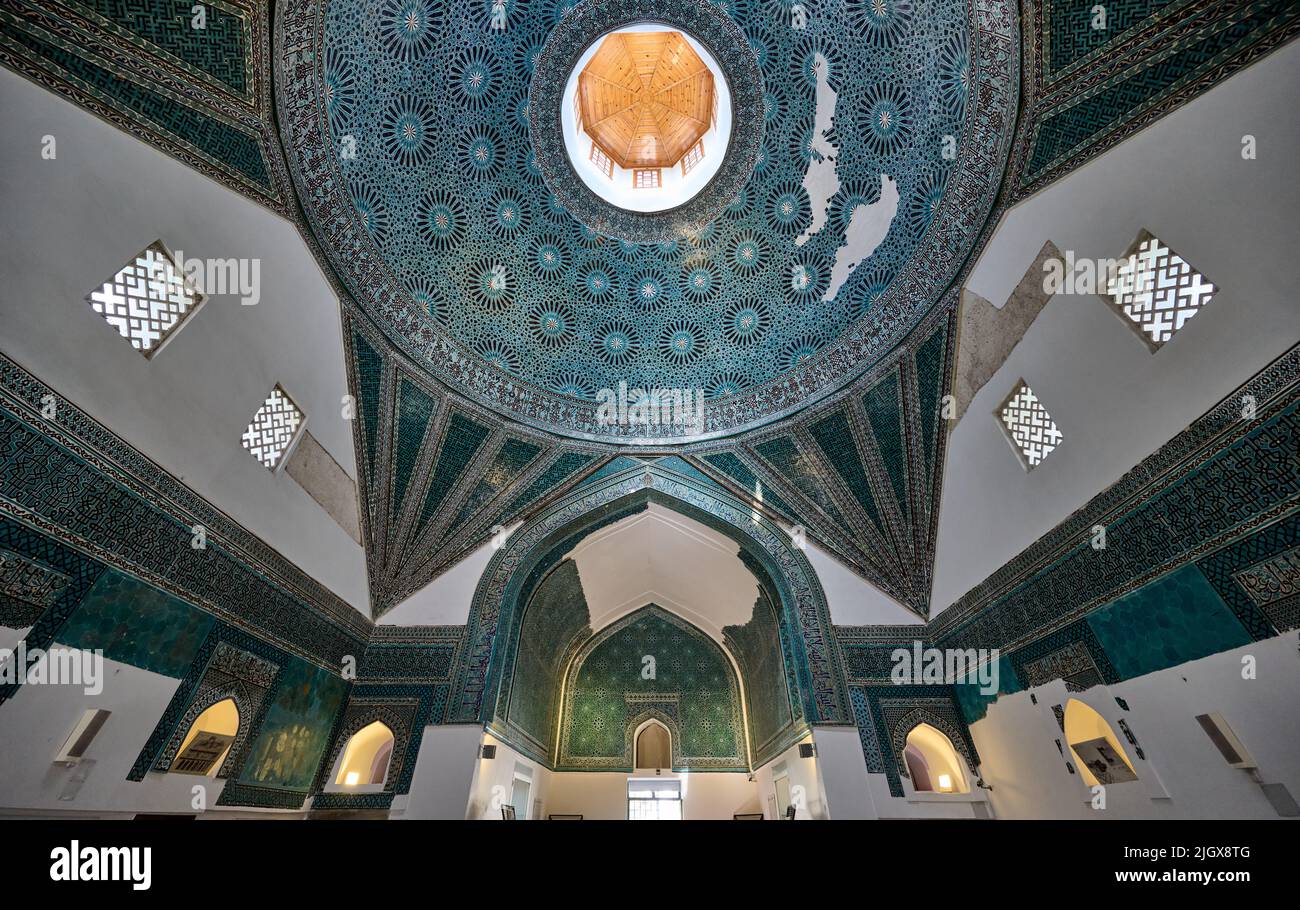 interior of Karatay Madrasa ceramics museum, Konya, Turkey Stock Photo ...