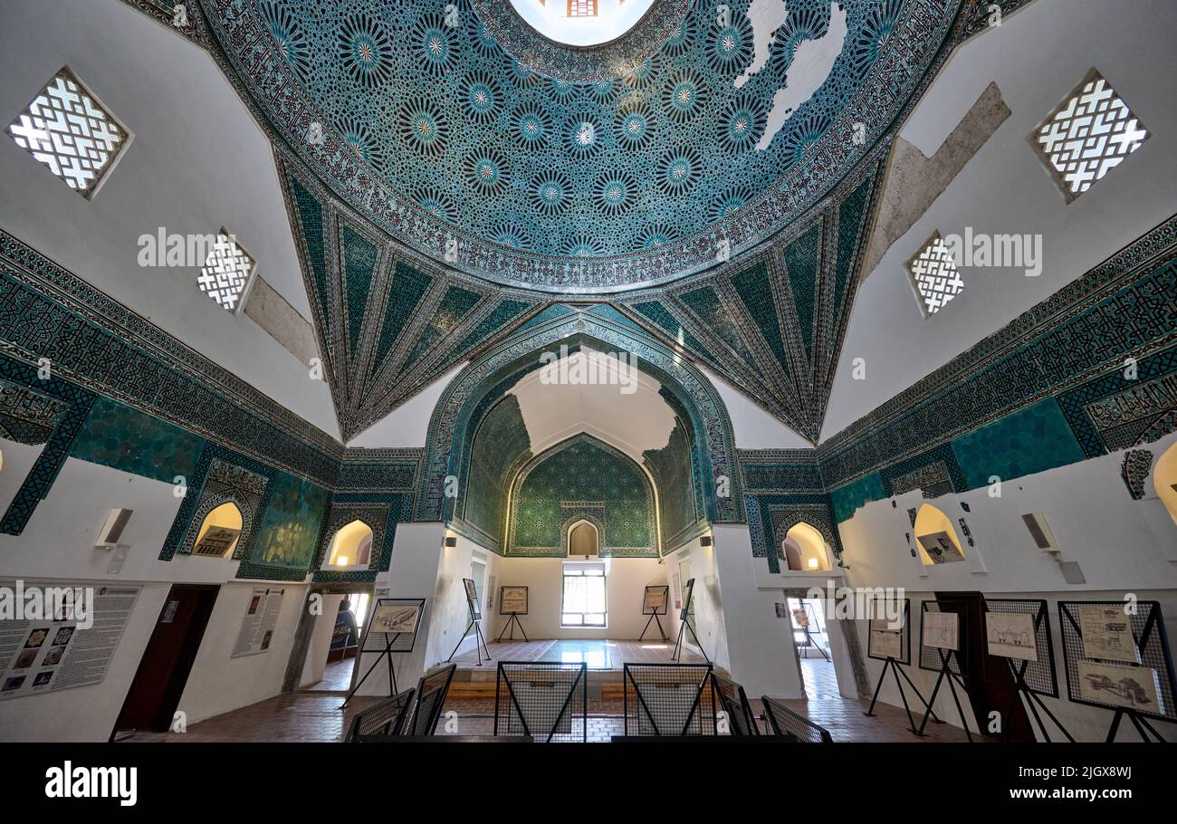 interior of Karatay Madrasa ceramics museum, Konya, Turkey Stock Photo ...