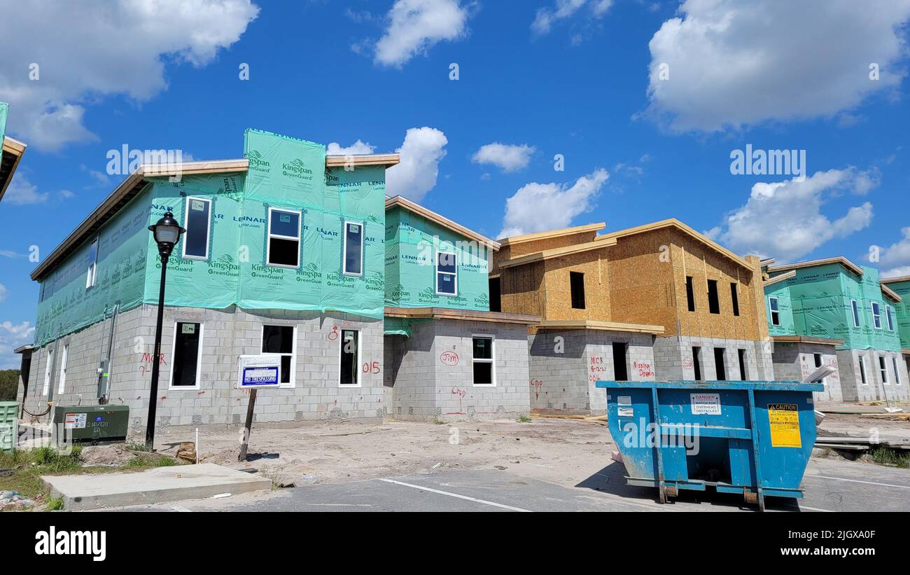 Site construction for townhouses and condos in a resort community in ...