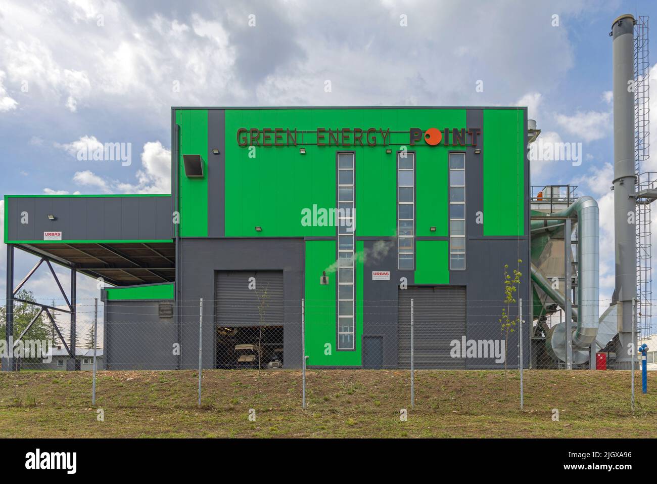 Boljevac, Serbia - June 12, 2022: New Green Energy Point Modern Bio ...