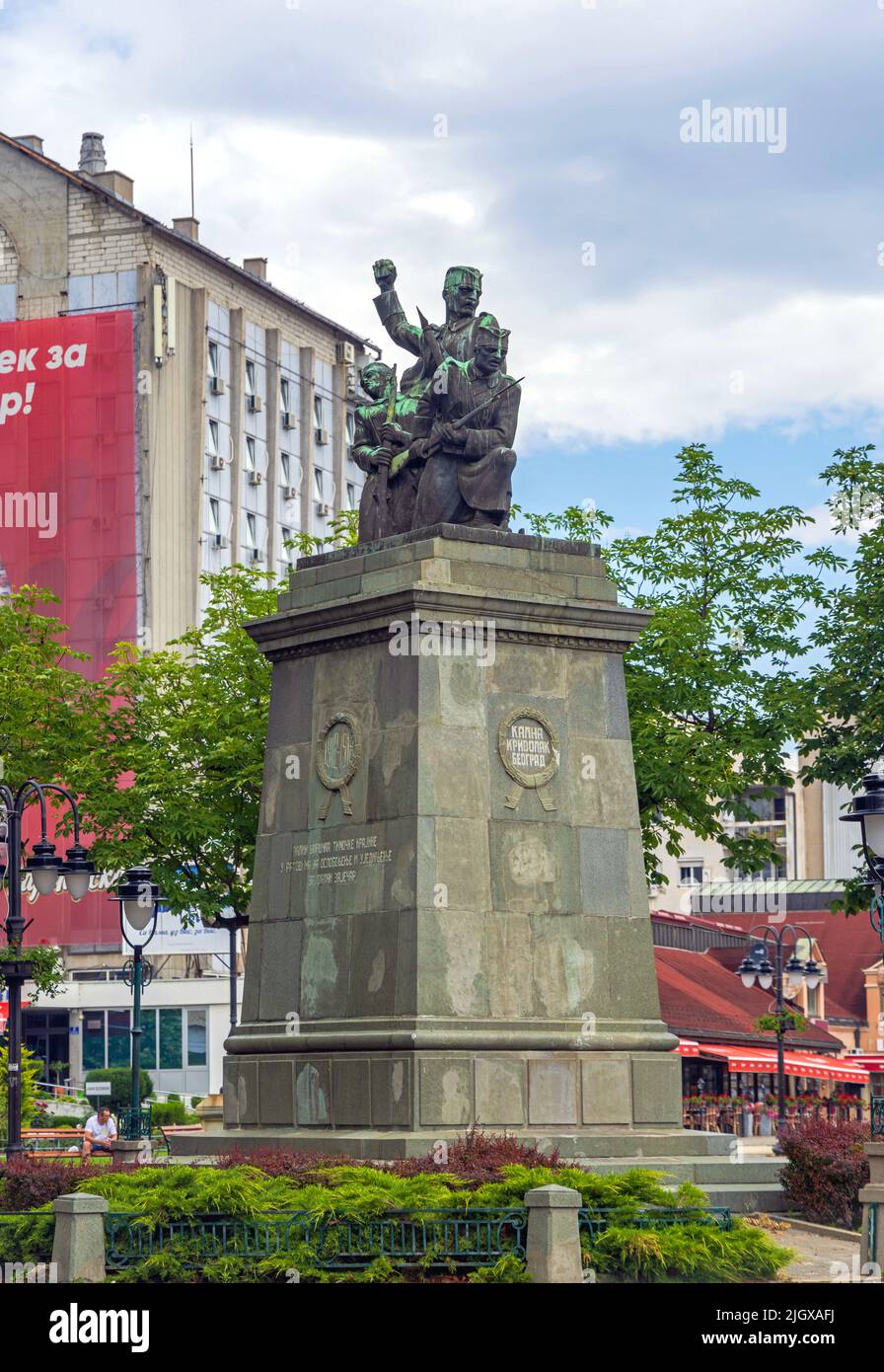 Zajecar, Serbia - June 12, 2022: Monument to Fallen Fighters Soldiers ...