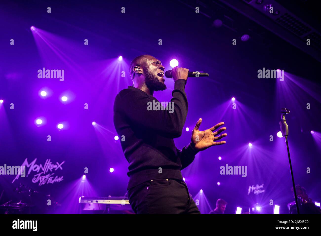 Montreux, Lake Geneva, Switzerland: July 11, 2022, British hip-hop ...