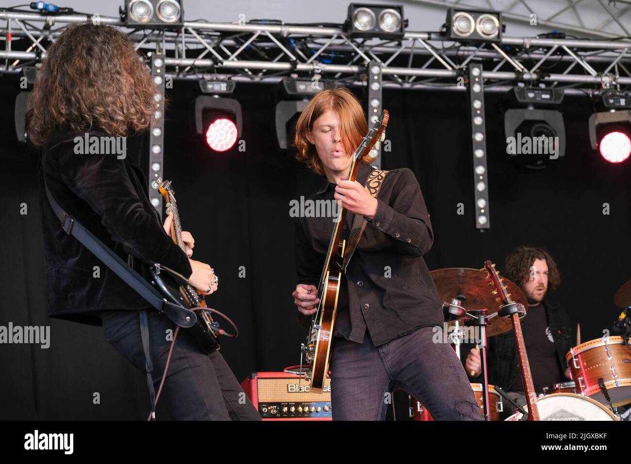 Toby Lee performing at the Cornbury Festival, Great Tew, Oxford, UK ...