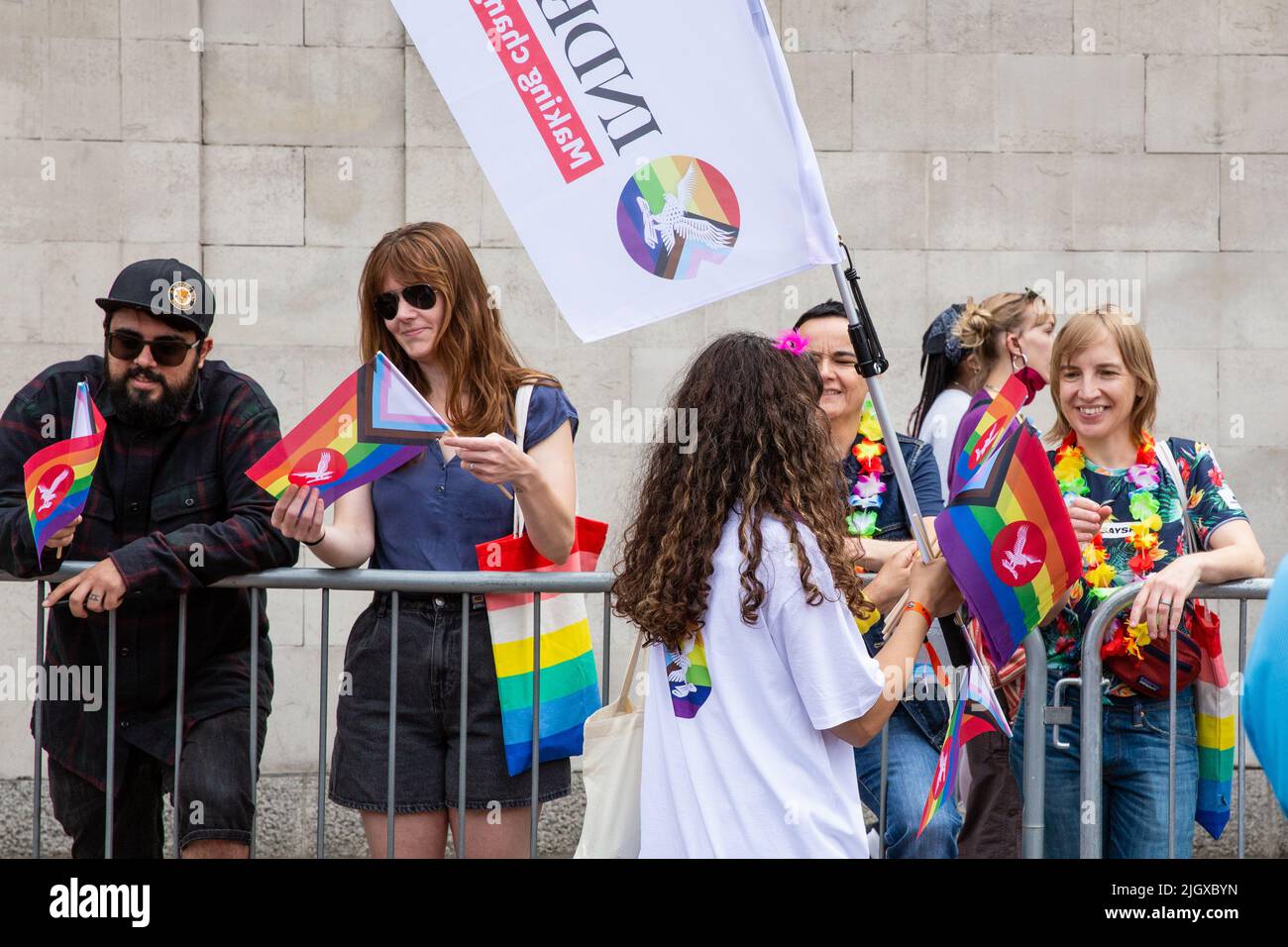 Scenes of the crowd - The Independent marching in the Pride in London ...