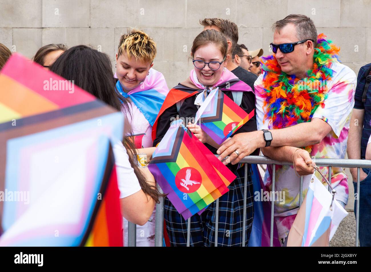 Scenes of the crowd - The Independent marching in the Pride in London ...
