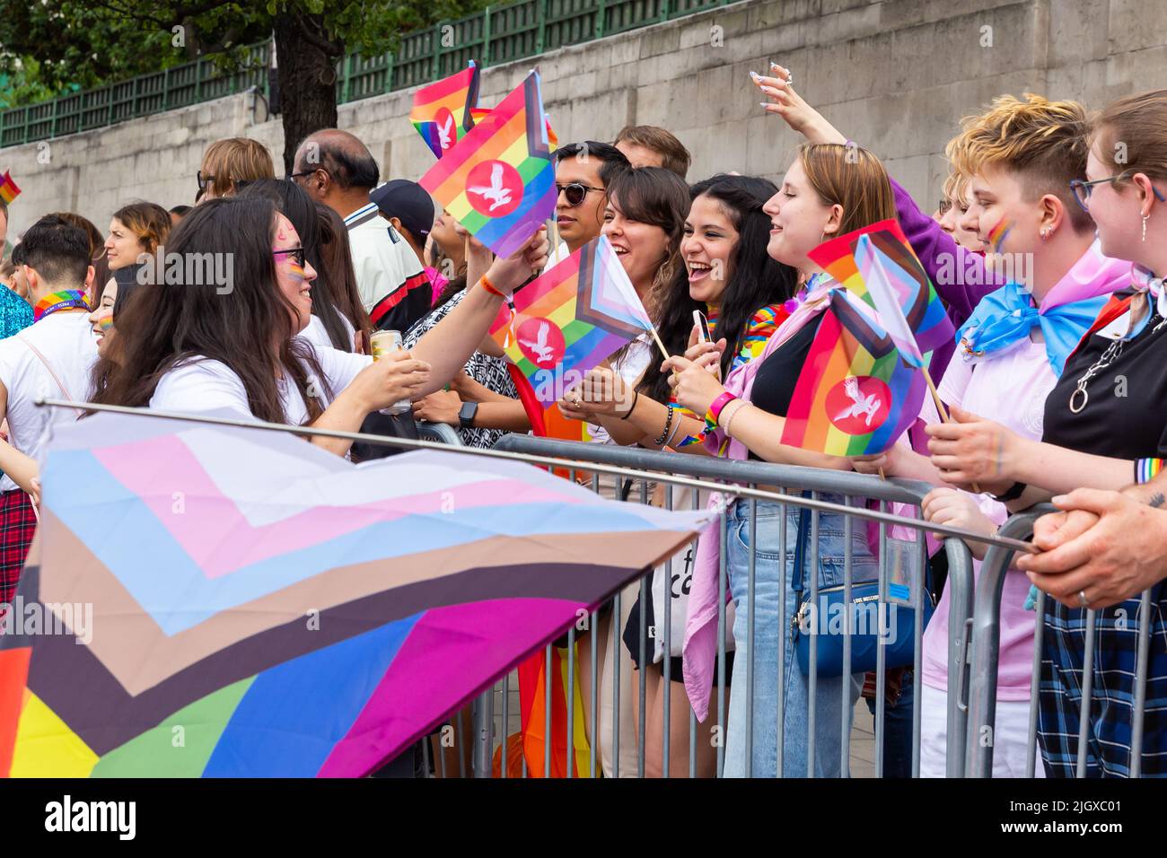 Scenes of the crowd - The Independent marching in the Pride in London ...