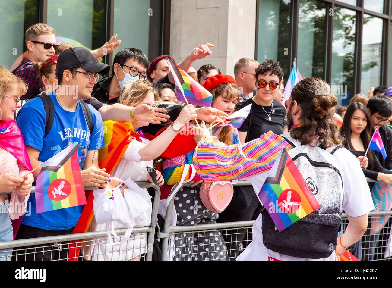 Scenes of the crowd - The Independent marching in the Pride in London ...