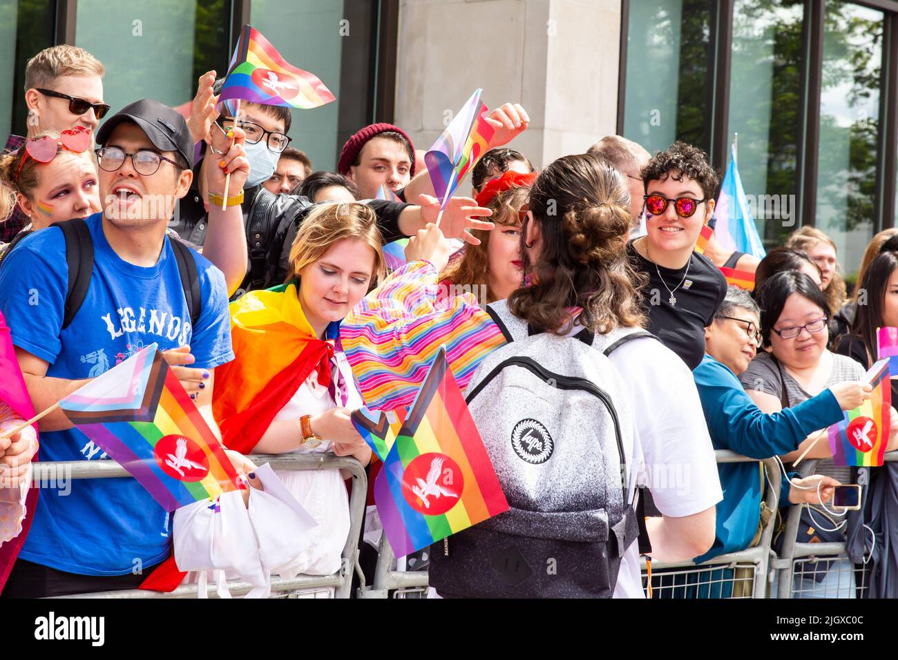 Scenes of the crowd - The Independent marching in the Pride in London ...