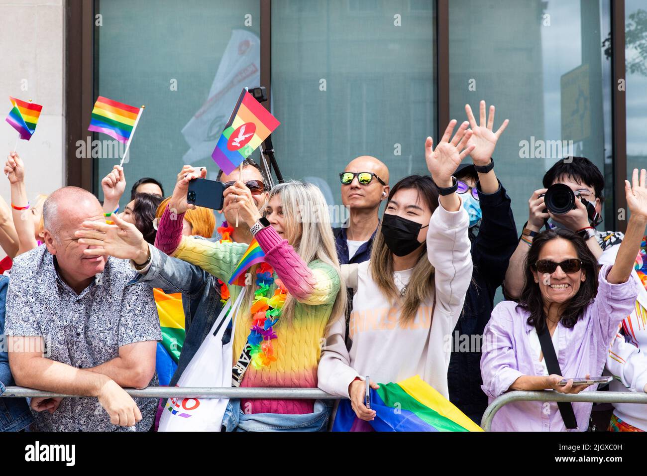 Scenes of the crowd - The Independent marching in the Pride in London ...